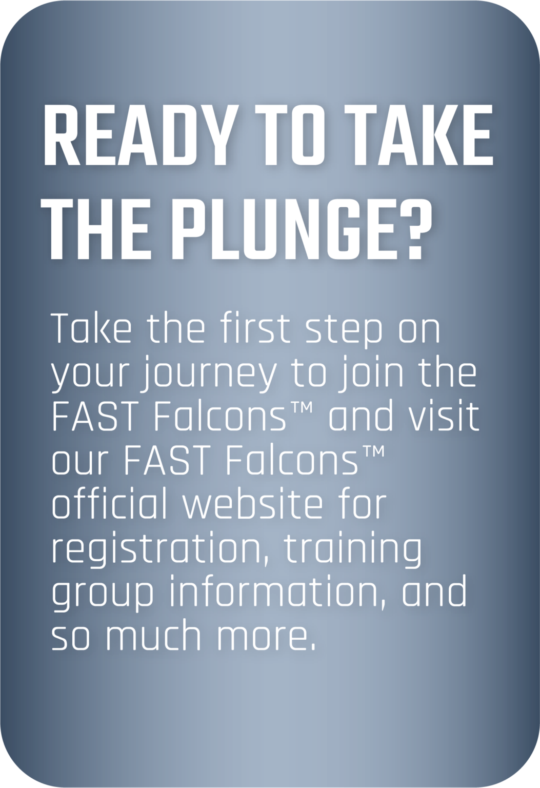 FAST FALCONS – Florida Aquatics Swimming Training
