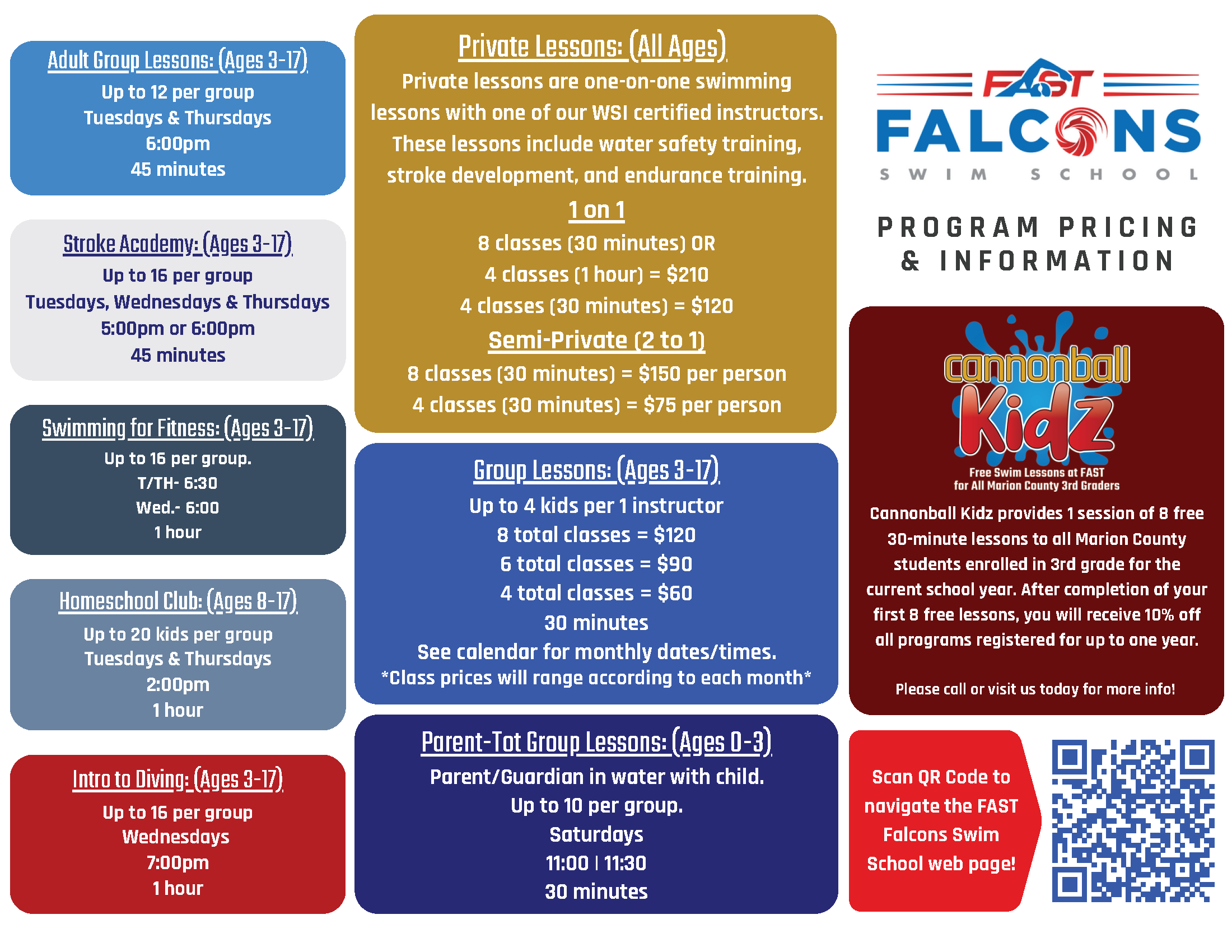 FAST Falcons Swim School – Florida Aquatics Swimming Training